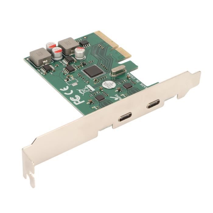 Carte d'extension PCI Express 4X vers USB 3.1 Gen 2 Carte d'extension ...