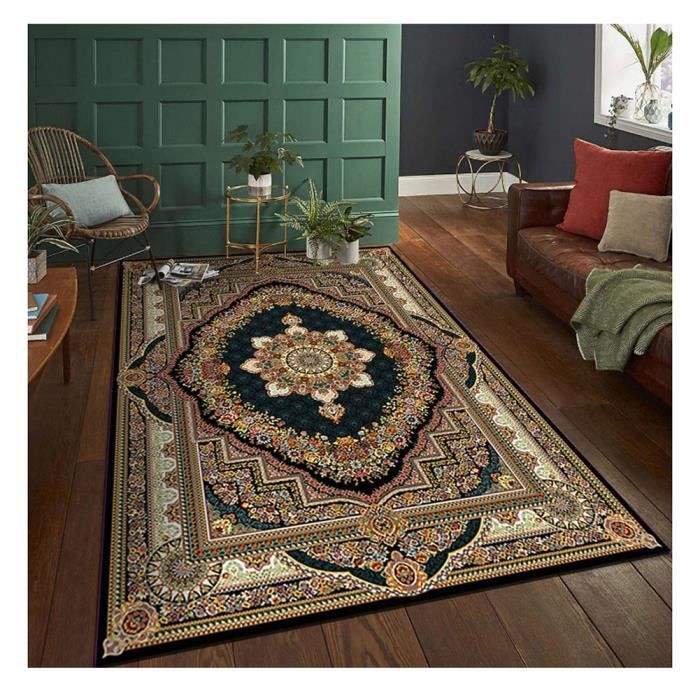140*200cm Tapis à motif Vintage Motifs Tapis en Détresse Salon Chambre ...