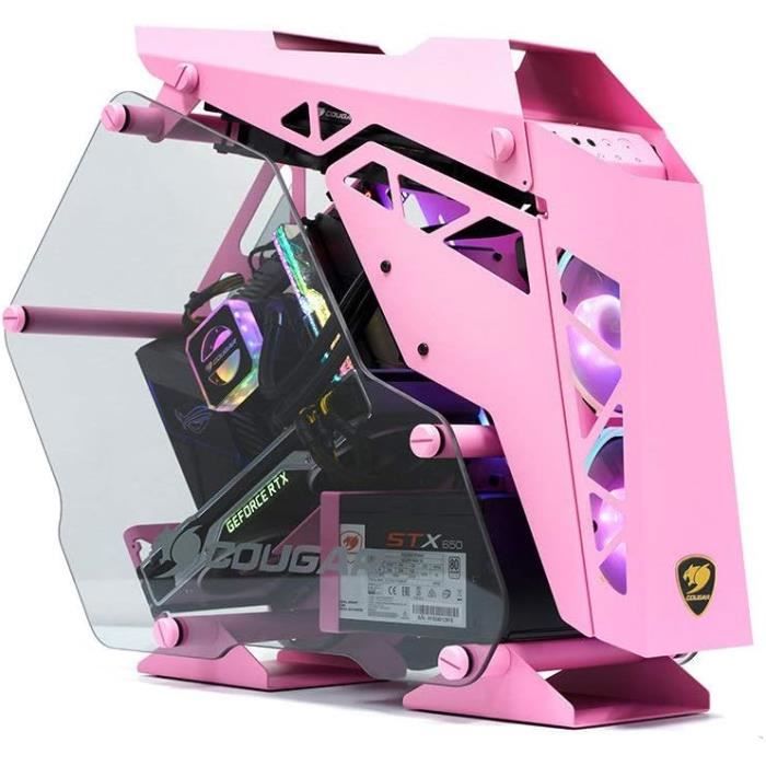 Gaming | Boitier Pc Gaming | Conquer Mini Pink Aluminium ...