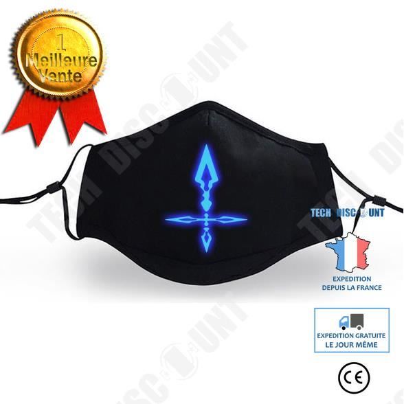 TD® Masque de jeu de personnalité de la mode fluorescente pour hommes ...