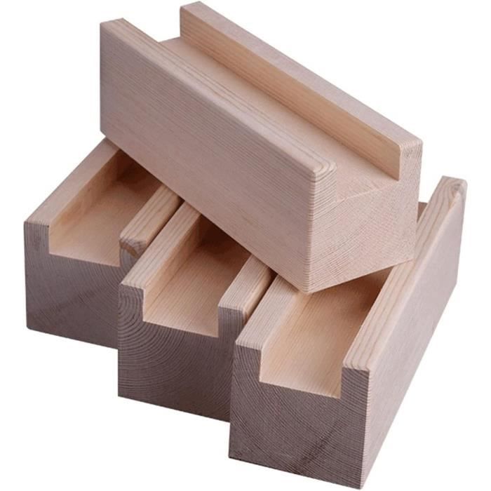 Lot De 4 Élévateurs De Meubles Rehausseurs De Meubles En Bois, Table En ...