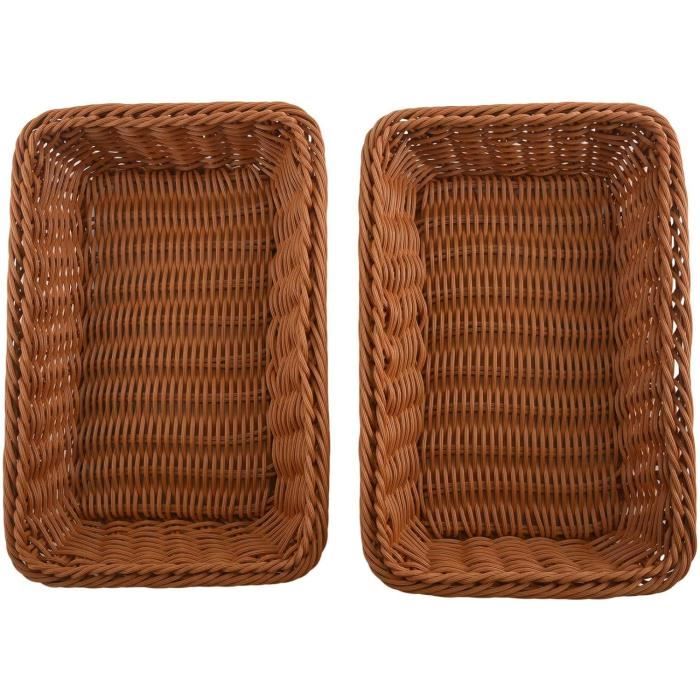 Lot De 2 Paniers Rectangulaires Pour Table Ou Comptoir, Présentoir Pour ...