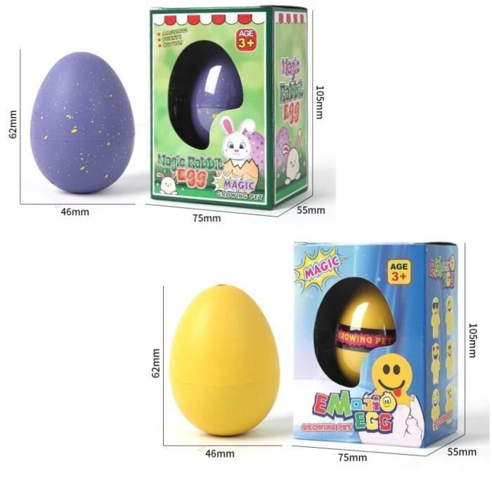 Jouets - VITATA - Œuf Trempé Modèle Animal - 2 Pièces - Lapin et Smiley ...