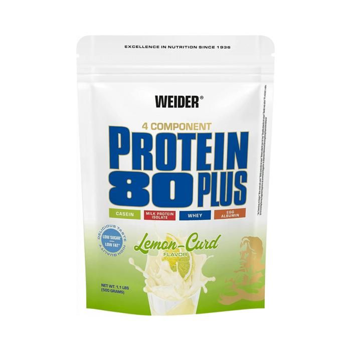 WEIDER Sachet de Protein 80+ Citron 500g - Cdiscount Sport