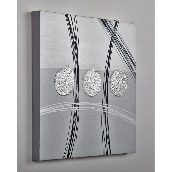 Tableau déco Modern 8 - Toile peinte à la main - 30 x 30 x 2.5 cm ...