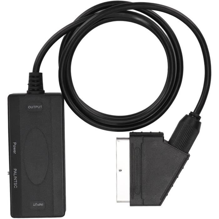 Adaptateur AV, câble convertisseur SCART Mini Lecteur PAL Gratuit 720P ...