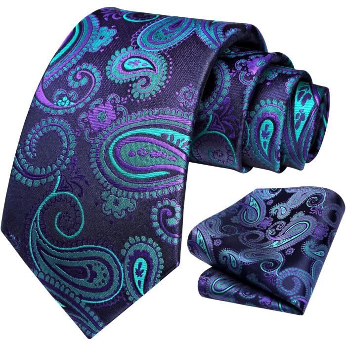Cravate Homme Paisley Cravates En Soie Pour Hommes Mariage Cravatte Et ...