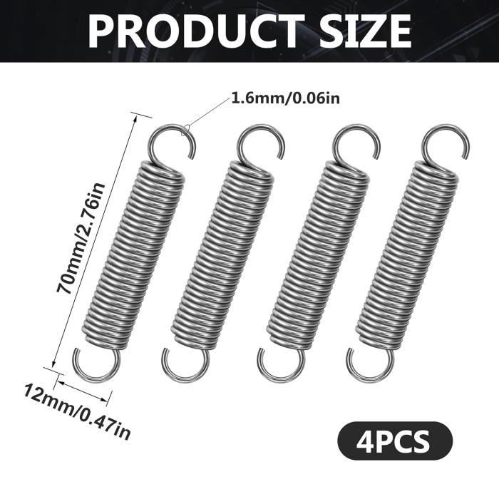 Ressort De Traction 70Mm Ressorts De Tension Avec Crochets Ressorts En ...