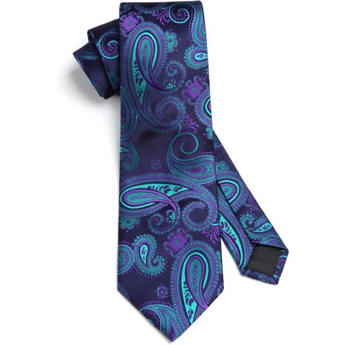 Cravate Homme Paisley Cravates En Soie Pour Hommes Mariage Cravatte Et ...