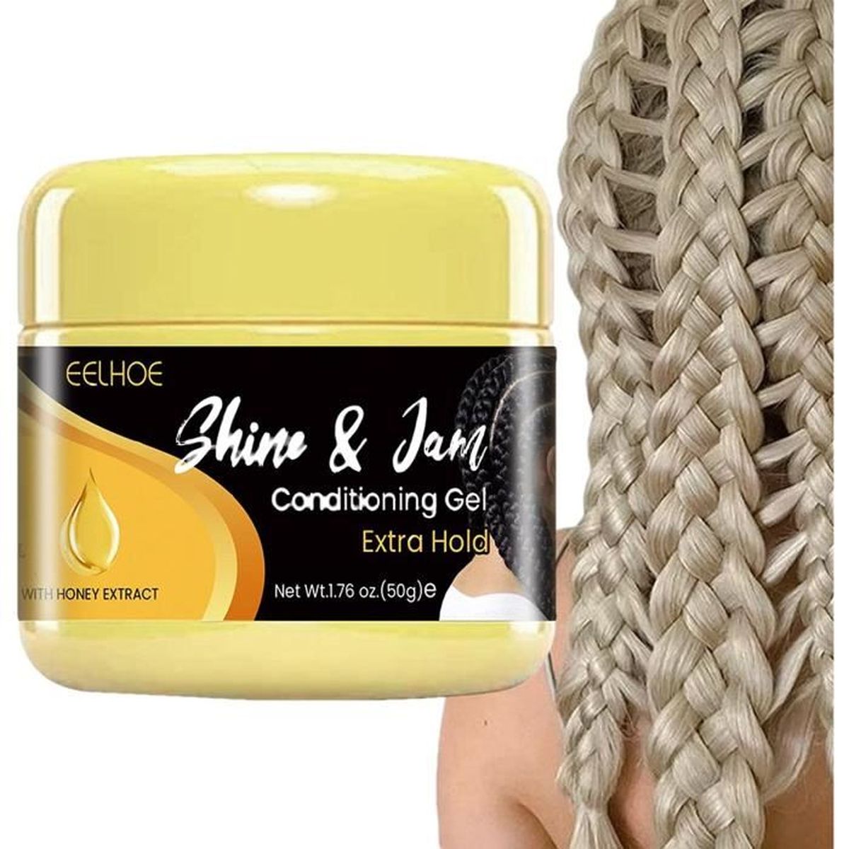 Gel Cheveux Coiffant, Gel Coiffant, Hold Shine Jam Conditioning Gel ...