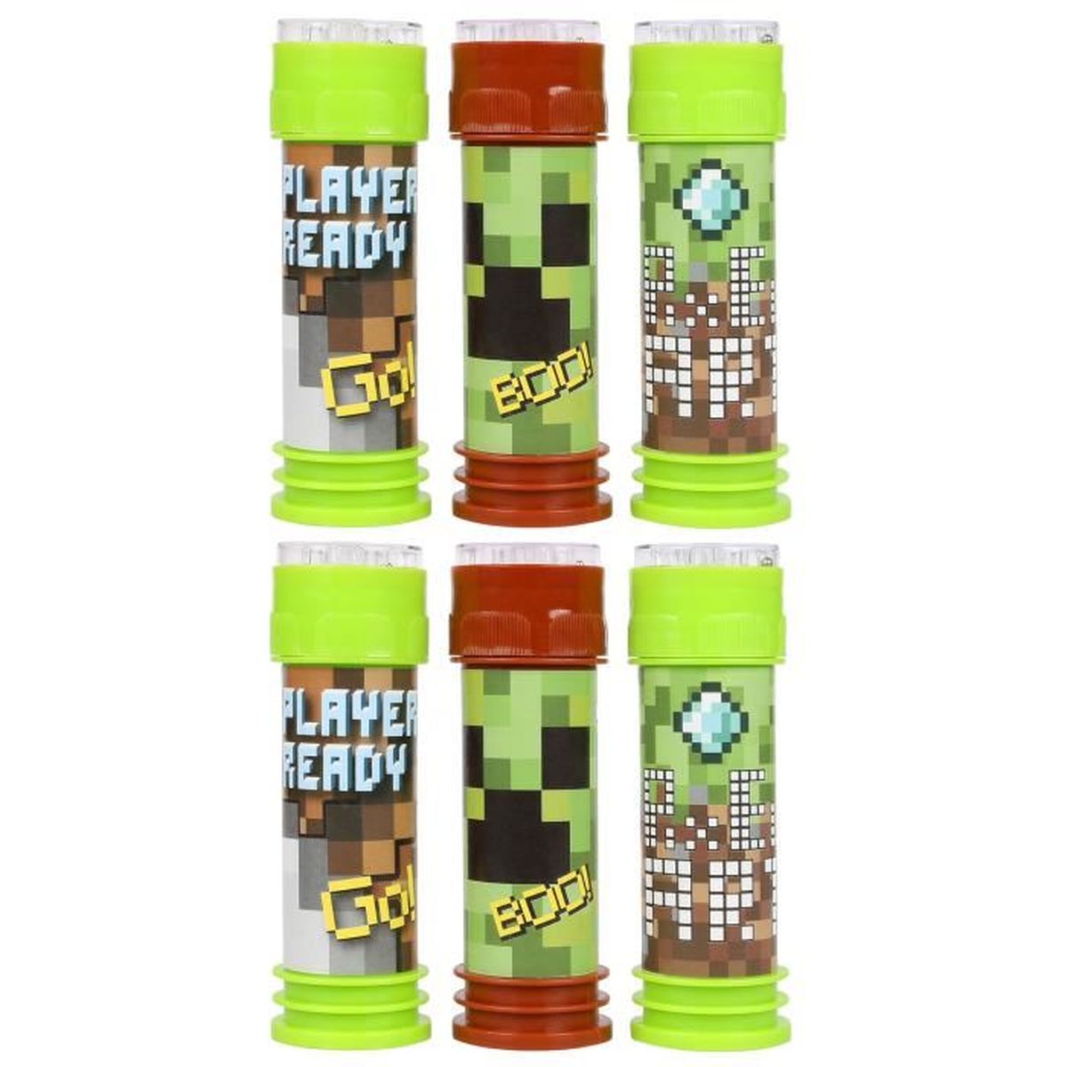 Minecraft Bulles de savon avec le jeu MY BUBBLE 6x55 ml - Cdiscount ...