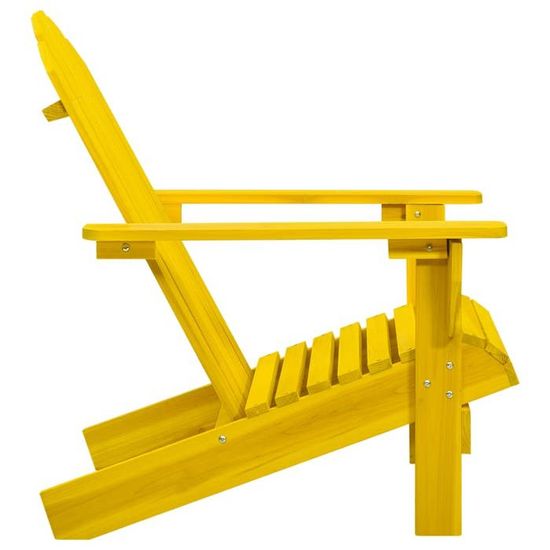 Chaise de jardin Adirondack - Bois de sapin massif jaune(80062) ZLH ...