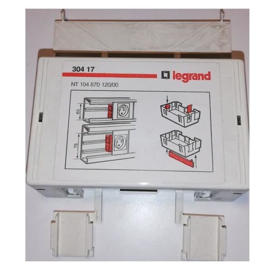 Moulure - goulotte - cache fil legrand 030335 joint corps -couvercle.bl ...