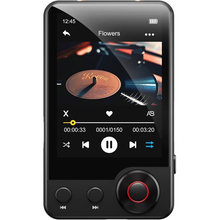 Lecteur MP3 128 Go avec Bluetooth 5.3, Double Audio, écran Tactile 2,4 ...