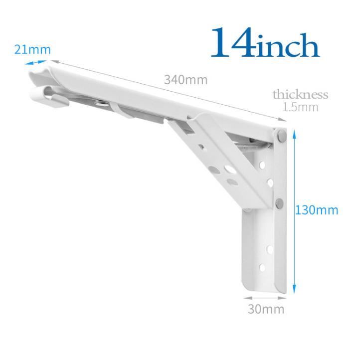 Support d'étagère murale réglable,angle pliant triangulaire,meubles de ...