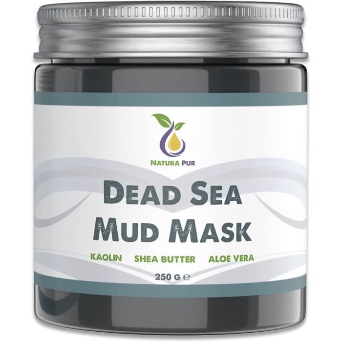 Masques Pour Le Visage - Masque Boue Mer Morte 250 G Naturel Vegan ...