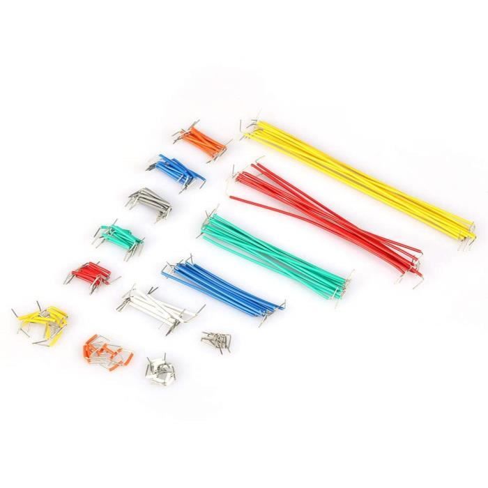 140 Pièces cavalier cavalier câble rigide Breadboard Embase ...