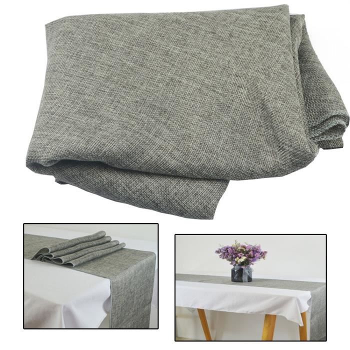 Chemin de Table,Chemin de Table rustique imitation lin naturel ...