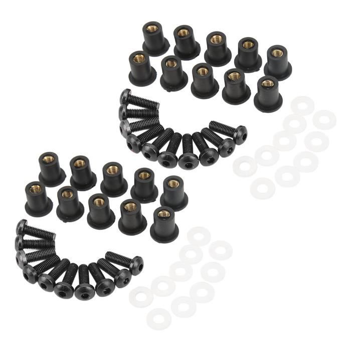 Dilwe vis de boulon de pare-brise de moto M5 moto pare-brise boulons ...