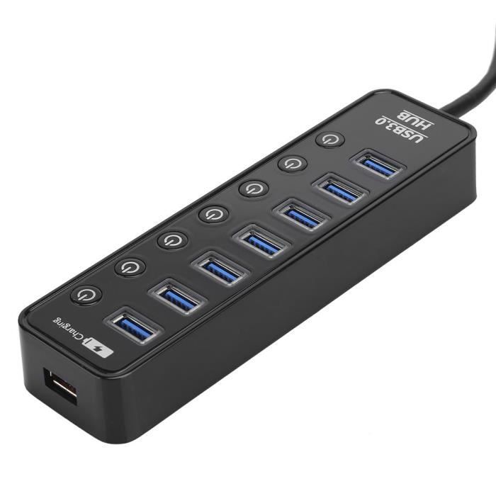 Hub USB à charge rapide 7 ports 2A Hub de commutation indépendant ...