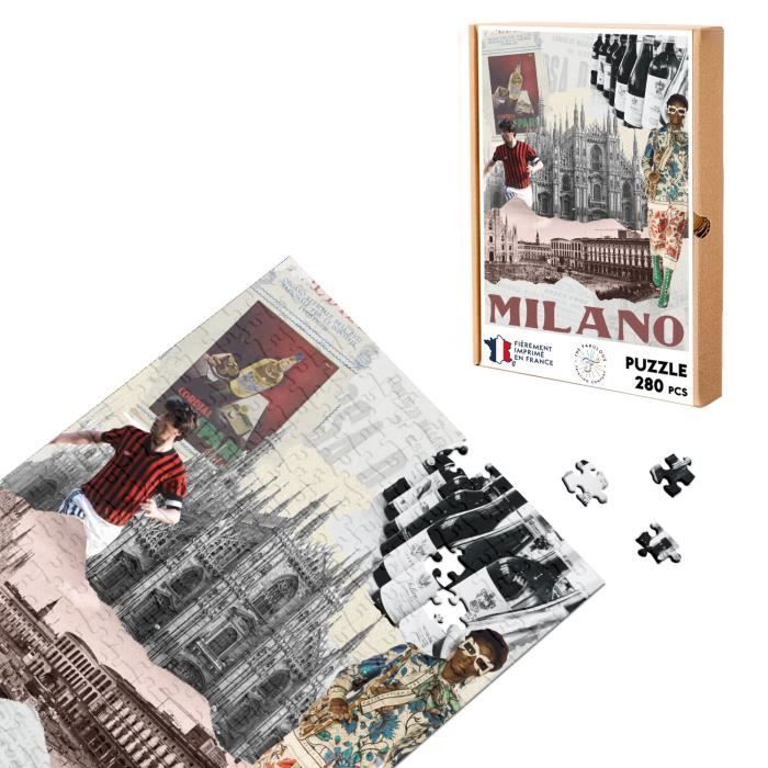 Puzzle Classique 280 pièces Milano Collage Milan Italie Voyage Mode ...