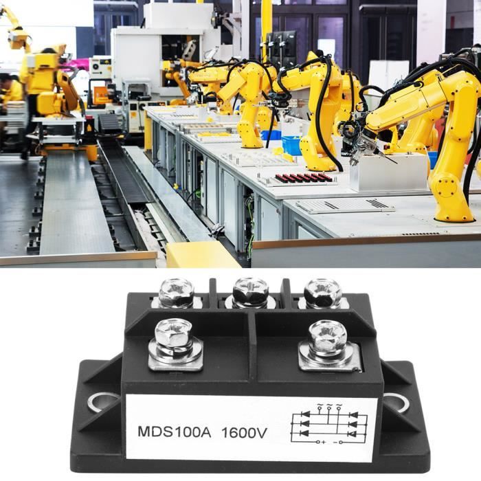 GOTOTOP redresseur à diode Redresseur triphasé à diode MDS100A 1600V ...
