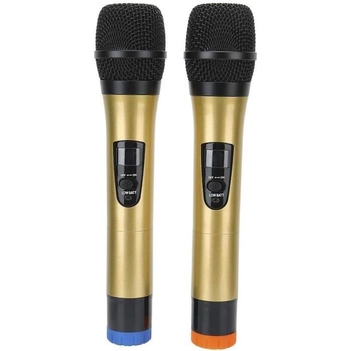 Microphone Sans Fil, 1 Tour 2 Micro Portable Professionnel Vhf Micro ...