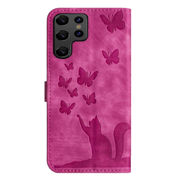 Housse pour Samsung Galaxy S24 Ultra, Etui en Cuir PU Etui à Rabat ...
