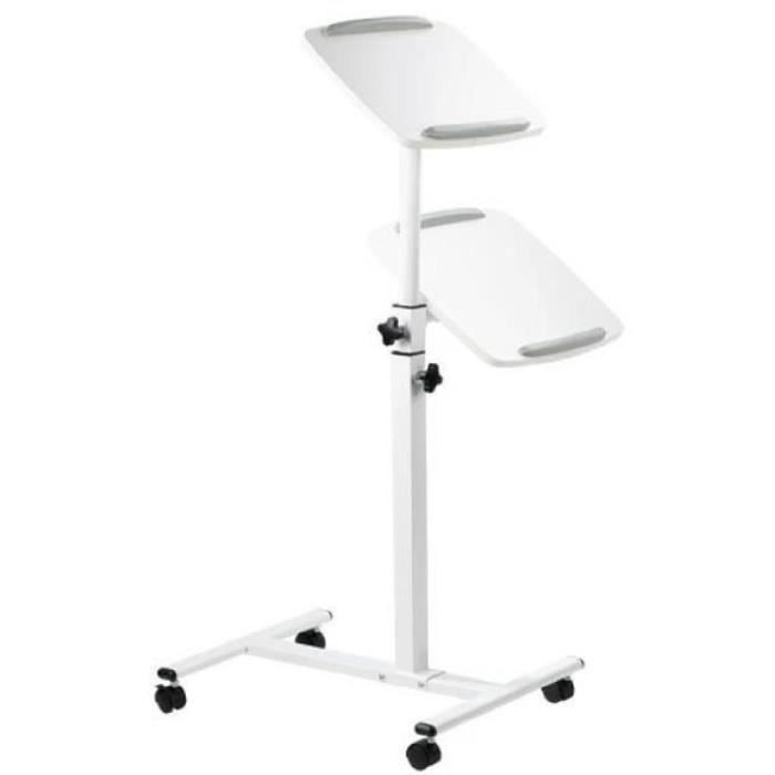 Table mobile 2 plateaux pour vidéoprojecteur - Cdiscount Maison
