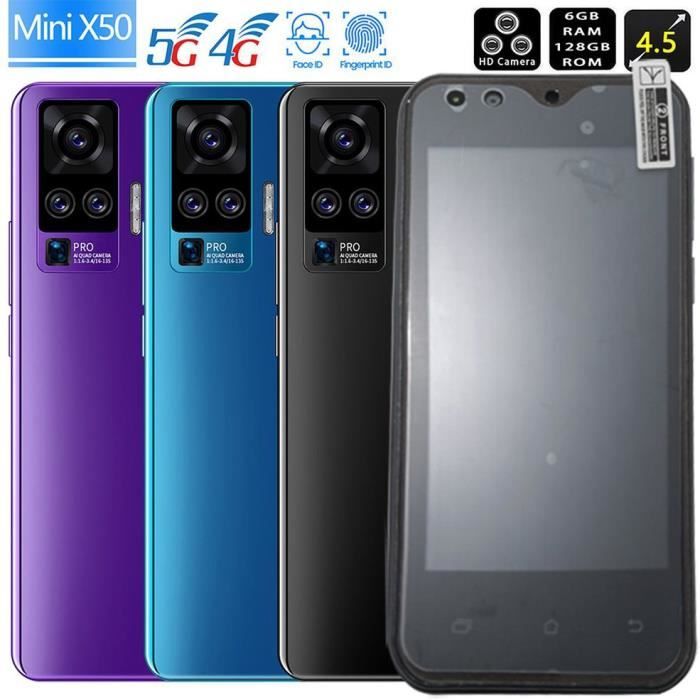 SMARTPHONE-X50 Mini Smartphone 4,0 pouces 512 Mo + 4G Téléphone ...