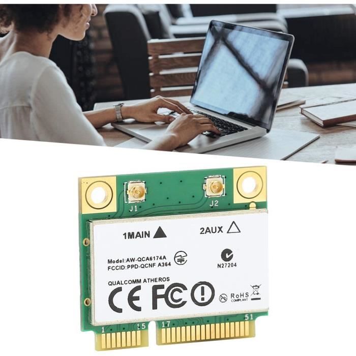 Carte Adaptateur réseau PCI-E, Carte WiFi sans Fil Haut débit ...