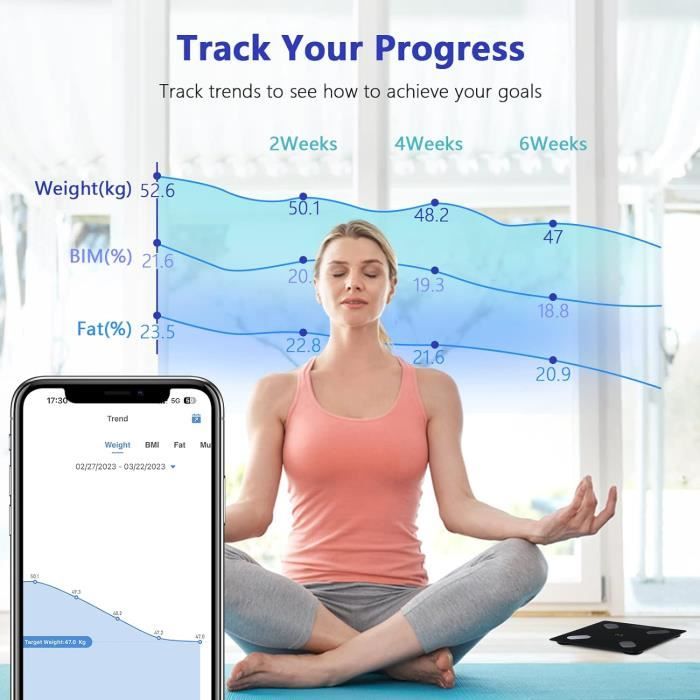 Balance Pese Personne, Balance Connectée Balance Impedancemetre pour ...