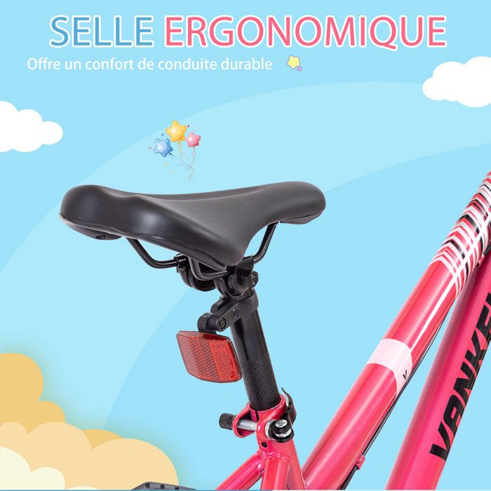 VANKEL Vélo Enfant 20 Pouces – Vélo de Montagne Garçon/Fille 6 à 10 Ans ...