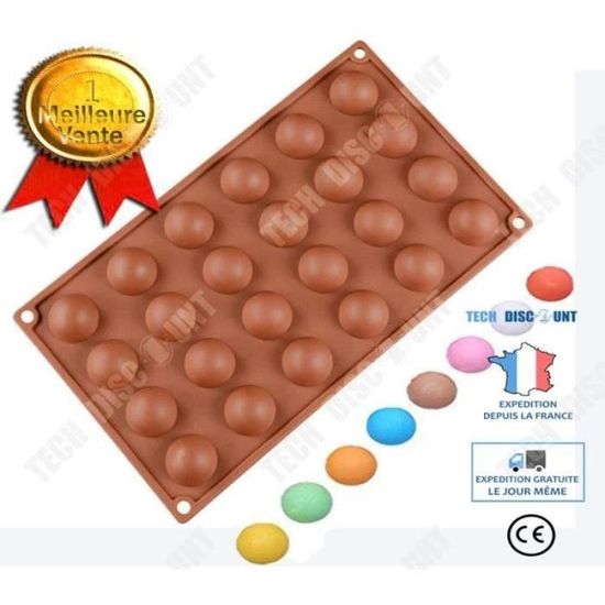 Changm- Demi-boule Sphère Gâteau en Silicone Moule Muffin Biscuits au ...
