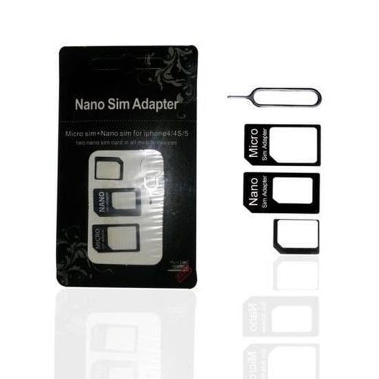 Nano SIM Carte Vers Micro Standard Adaptateur - Cdiscount Téléphonie