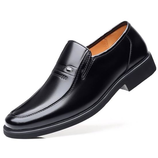 Derby Cuir Chaussure Homme Noir - Hommes Cuir chaussures - Mocassin ...
