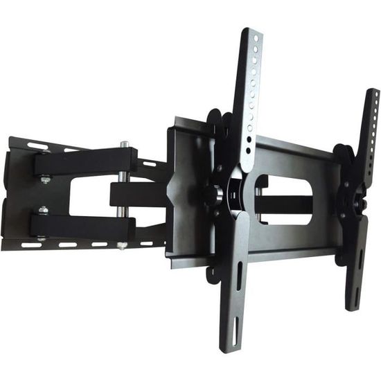 Schiuma Support Mural Tv Orientable Inclinable Extensible, Fixation Tv Ultra Solide Double Bras ...