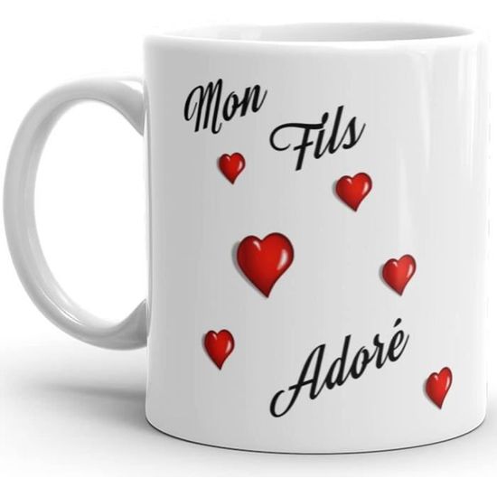 Mug Mon Fils Adoré Je T'Aime Tasse Amour Beau Fils Haute Qualité Avec ...