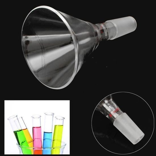 Ywei 100ml 24-40 Joint Entonnoir Filtre Verre Laboratoire Chimie Lab ...