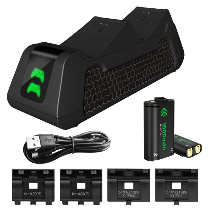 Station de charge Xbox avec 2 piles rechargeables de 1800mAh pour les ...