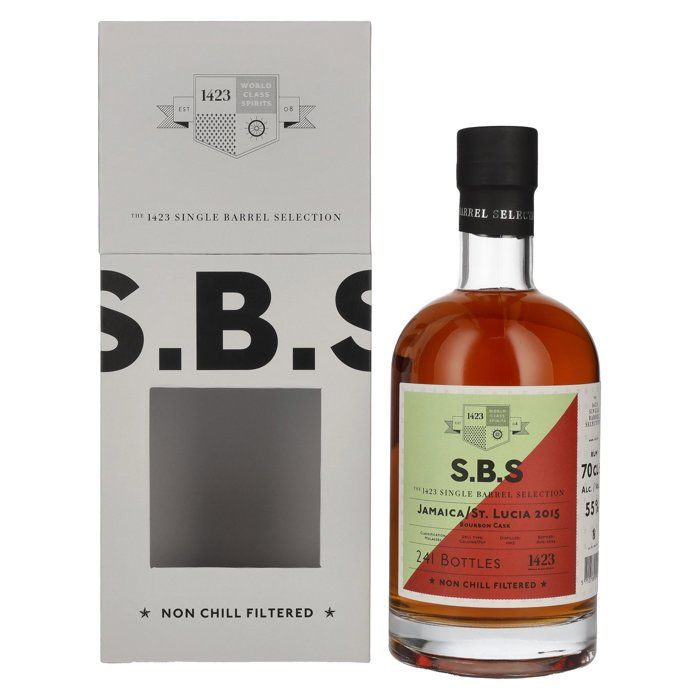 1423 S.B.S JAMAICA/ST. LUCIA Bourbon Cask 2015 55% Vol. 0,7l en boîte ...