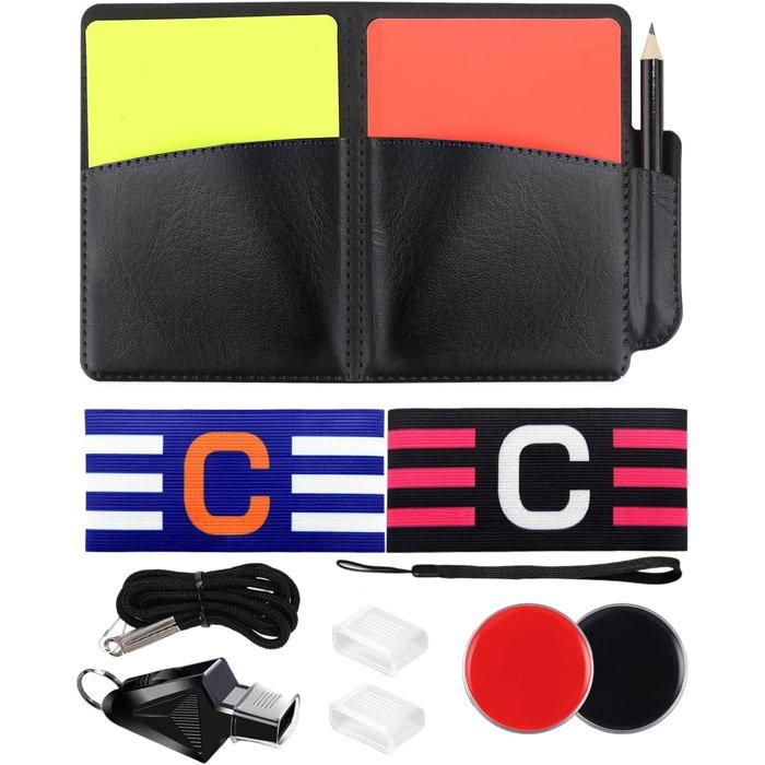 WACH AUF Kit Arbitre Football Carton Arbitre Set Sifflet Arbitre ...