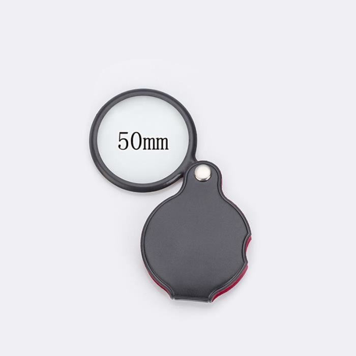 Loupe de poche portable 8X en cuir AIHONTAI - Lecture, Monocle Bijoux ...