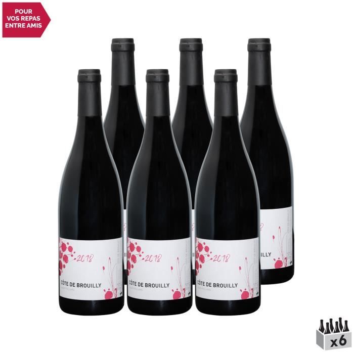 Côte de Brouilly Rouge 2018 - Lot de 6x75cl - Alex Foillard - Vin AOC ...