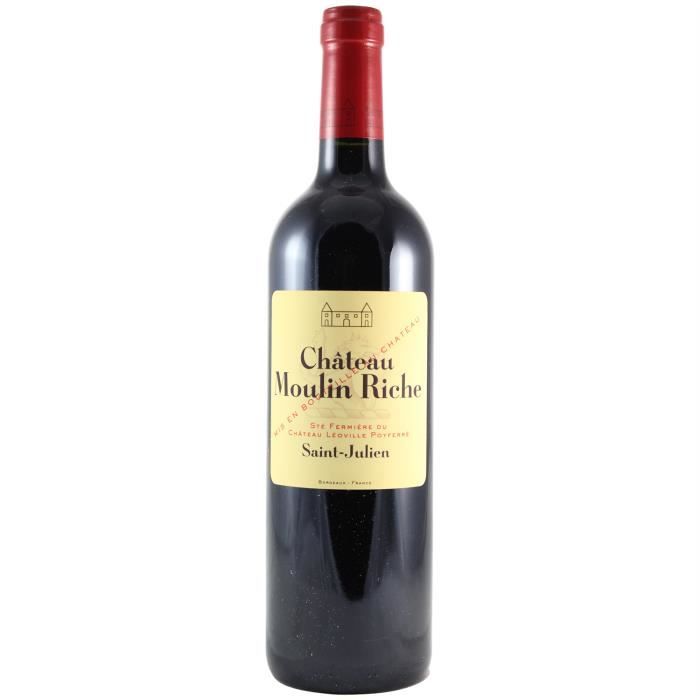 Château Moulin Riche Saint-Julien Rouge 2019 - 75cl - Vin AOC Rouge de ...