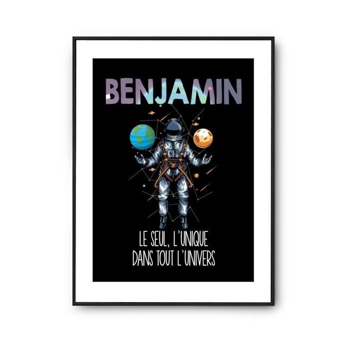 Affiche - Univers - Benjamin - Humour - Décoration murale - A2 - Papier ...