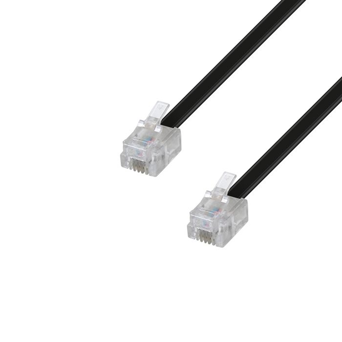 Câble RJ11 2m M/M pour Téléphone fixe et ADSL WAYTYEX 39002 Câble Plat ...