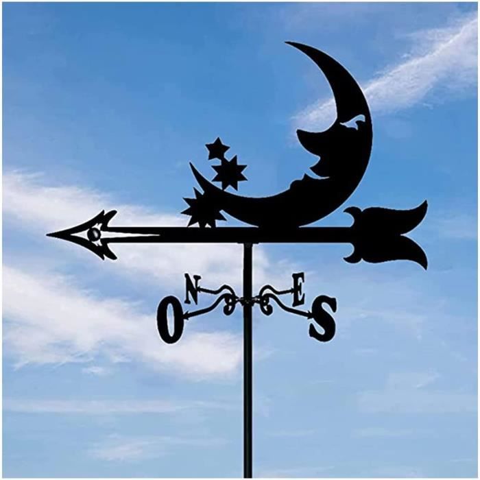 Girouette de Jardin Girouette De Conception Creuse en Fer avec ...