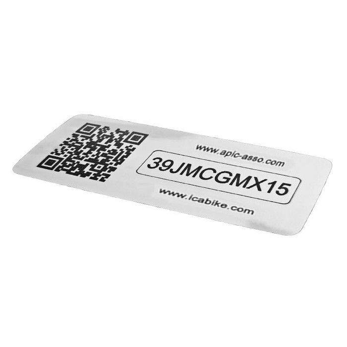Lot de 20 étiquettes d'identification-marquage vélo antivol avec Qr ...