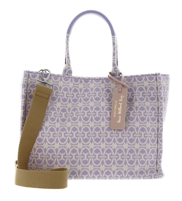 COCCINELLE Sac à main crème lilas pour femme - Never Without Bag ...